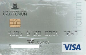 Bank Card: Visa Platinum (Bank Fund Staff FCU, United States of ...