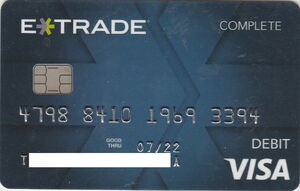 Bank Card: E trade Complete (E trade Financial, United States of ...