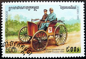 Briefmarke: Duryea (1895) (Kambodscha(Oldtimer) Mi:KH 1914,Sn:KH 1812 ...