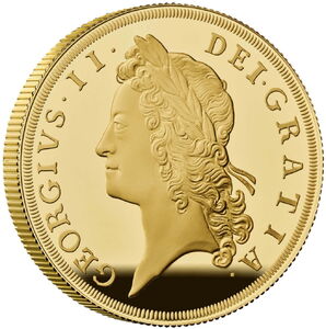 Coin: 200 Pounds (British Monarchs - King George II) (United Kingdom of ...