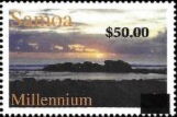 Stamp: Millennium - Sunset (Samoa(Surcharges (2021)) Sn:WS 1305