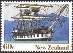 Stamp: "Tory" (barque), 1839 (New Zealand(New Zealand Heritage (4th ...