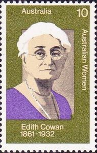 Stamp: Edith Cowan (1861-1932) - P(14 x 14½) (Australia(Famous ...