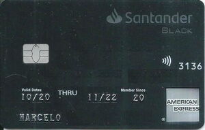 Bank Card: Santander (Banco Santander Rio, ArgentinaCol:AR-AE-0037