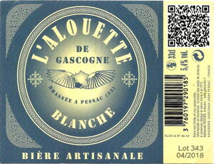Drink Label: L'Alouette de Gascogne Blanche (Brasserie Gasconha ...