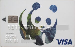 Bank Card: WWF. Panda (Tinkoff Credit Systems, RussiaCol:RU-VI-1269.03