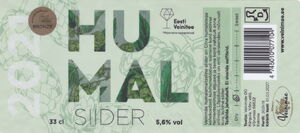 Drink Label: Humal 2021 (Veinimäe OÜ, EstoniaCol:EE-CIDER-000052
