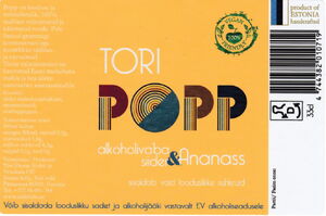 Drink Label: Tori Popp (Tori Siidritalu, EstoniaCol:EE-CIDER-000058