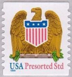Stamp: Eagle and Shield (United States of America(1995-1998 Regular ...