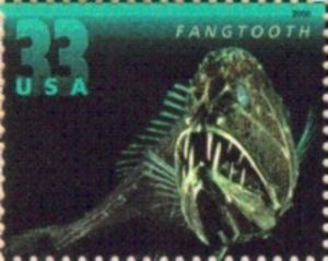 Stamp: Common Fangtooth (Anaplogaster cornuta) (United States of ...