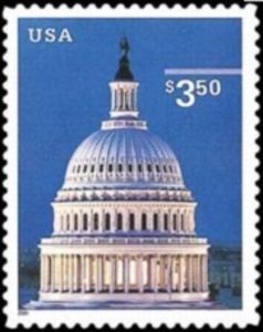 Stamp: Capitol Dome (United States of America(Priority Mail) Mi:US 3403 ...