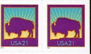 Stamp: American Bison (Bos bison) (United States of America(American ...