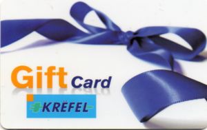 Gift Card: Blue card with dots (Krëfel, Belgium) (Krefel) Col:BE-Kre-003