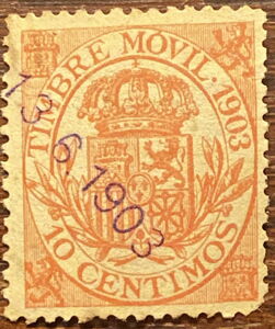 Sello: Coat of arms of Spain (España(Timbre Móvil) Yt:ES FP22,Sg:ES F22 ...