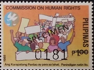 Stamp: Commission on Human Rights (PhilippinesMi:PH SPC1918