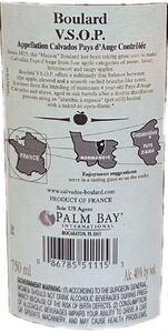 Drink Label: Calvados Boulard V.S.O.P. (Spirit France, FranceCol:FR ...