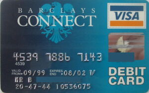 Bank Card: Barclays - Connect (Barclays Bank, United Kingdom of Great ...