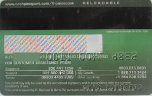 Bank Card: Cash Passport (Thomas Cook Group Limited, United Kingdom of ...