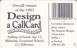 Telefonkarte: Design A Callcard '93 (Eircom (Telecom Éireann), Irland ...
