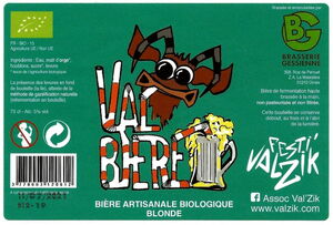 Drink Label: Val Bière Festi'Valzik (Brasserie Gessienne, FranceCol:FR ...
