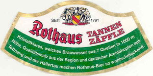 Drink Label: Rothaus Pils (Badische Staatsbrauerei Rothaus AG, Germany ...