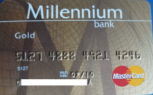 Bank Card: Gold (Millennium Bank, PolandCol:PL-MC-0082.03