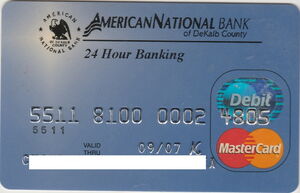 Bank Card: American National Bank (American National Bank, United ...