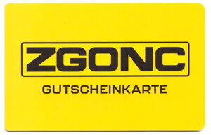 Gift Card: Zgonc (ZGONC, Austria(ZGONC) Col:AT-ZGONC-001