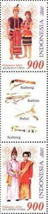 Stamp: Regional Costumes (Indonesia(Regional Costumes) Zon:ID 2102-2109BP