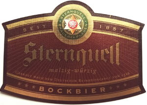 Drink Label: Sternquell Malzig-Wurzig (Sternquell Brauerei GmbH, Germany, Federal RepublicCol:DE ...