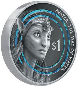 Coin: 1 Dollar (Avatar - The Way of Water - Neytiri) (New Zealand(2023 ...