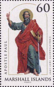 Stamp: Apostle Paul (Marshall Islands(Christianity) Mi:MH 800,Sn:MH ...