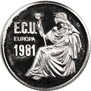 Coin: 1 Ecu (Europa) (Greece(1979~1995: European Currency Unit (ECU ...