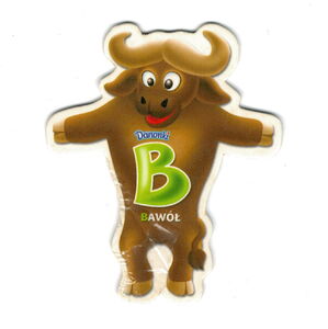 Meal Toy: Letter B -Bawol (Magnets, Poland(Danonki - Alfabet zwierzątka ...