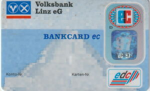 Bank Card: Bankcard (Volksbank Linz eG, Germany, Federal RepublicCol:DE ...