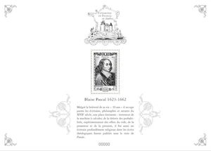 邮票: Design of Blaise Pascal Stamp of 1944 (法国(The Patrimony of France ...