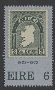 Stamp: 2d Stamp of 1922 (Ireland(50th Anniv. of the First Irish Postage ...