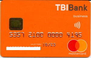 Bank Card: TBI Bank Mastercard Business - 05/19 (TBI Bank, BulgariaCol ...
