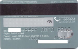 Bank Card: Titanium (Faysal Bank, PakistanCol:PK-MC-0045