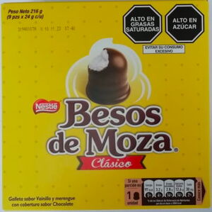 Food Label: Nestlé Besos de Moza Clásico (Nestlé Perú S.A., Peru(Kisses ...