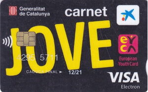 Bank Card: Carnet Jove (Caixabank, SpainCol:ES-VE-0365.02