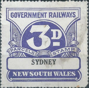 Stamp: NSW Railways 3d (Australia: Private Post Offices(New South Wales ...