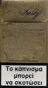Paquete de Cigarrillos: Davidoff Gold Super Slims (Grecia(Davidoff Gold ...