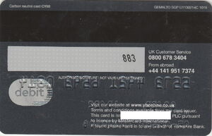 Bank Card: Yorkshire Bank - Private Banking (Clydesdale Bank, United ...
