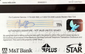 Bank Card: Check Card (M&T Bank, United States of AmericaCol:US-VI-1110