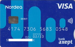 Bank Card: Nordea (Nordea Bank, NorwayCol:NO-VI-0059