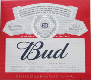 Drink Label: Bud (Sun InBev/AB InBev Efes Ukraine, UkraineCol:UA-BEER ...