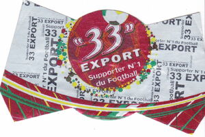 Drink Label: 33 Export (Brasseries du Cameroun, CameroonCol:CM-BEER-000023