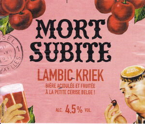 Drink Label: Mort Subite Lambic Kriek (Mort Subite (Alken-Maes ...