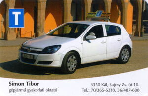 Pocket Calendar: Simon Tibor (Hungary(Advertising) Col:HU-2006-Car-008